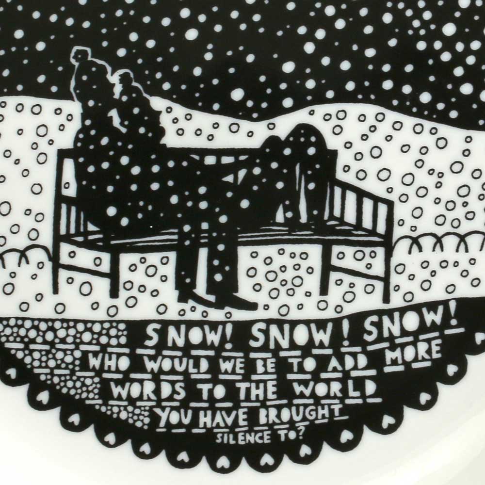 'Weather' Plates. Rain, Sun, Wind and Snow - Rob Ryan