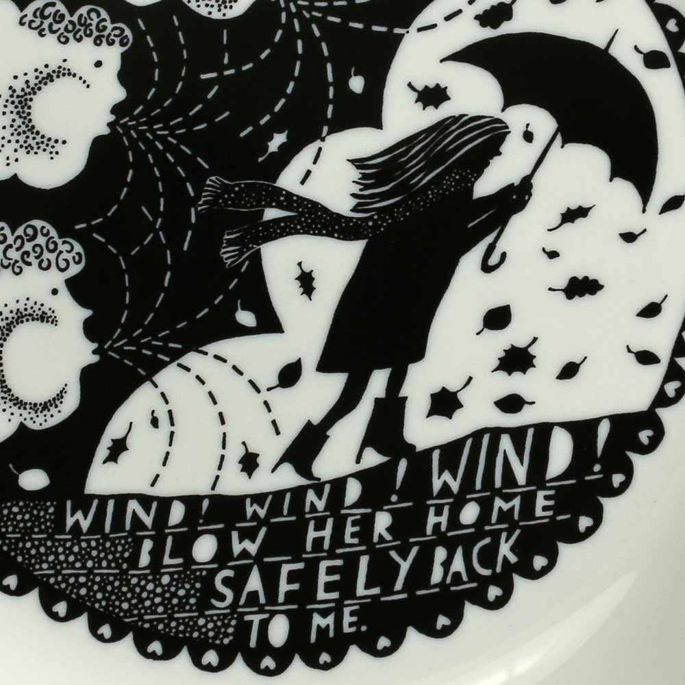 'Weather' Plates. Rain, Sun, Wind and Snow - Rob Ryan